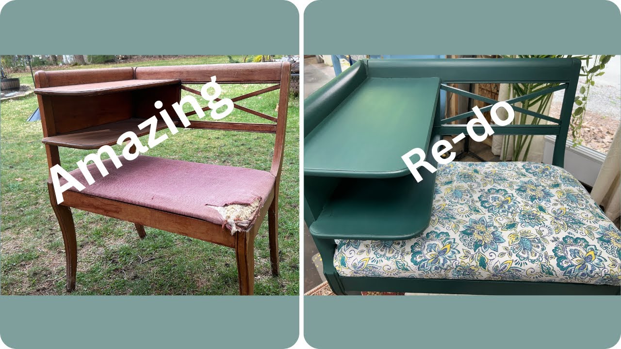 Telephone Table Gossip Bench Complete REDO - YouTube