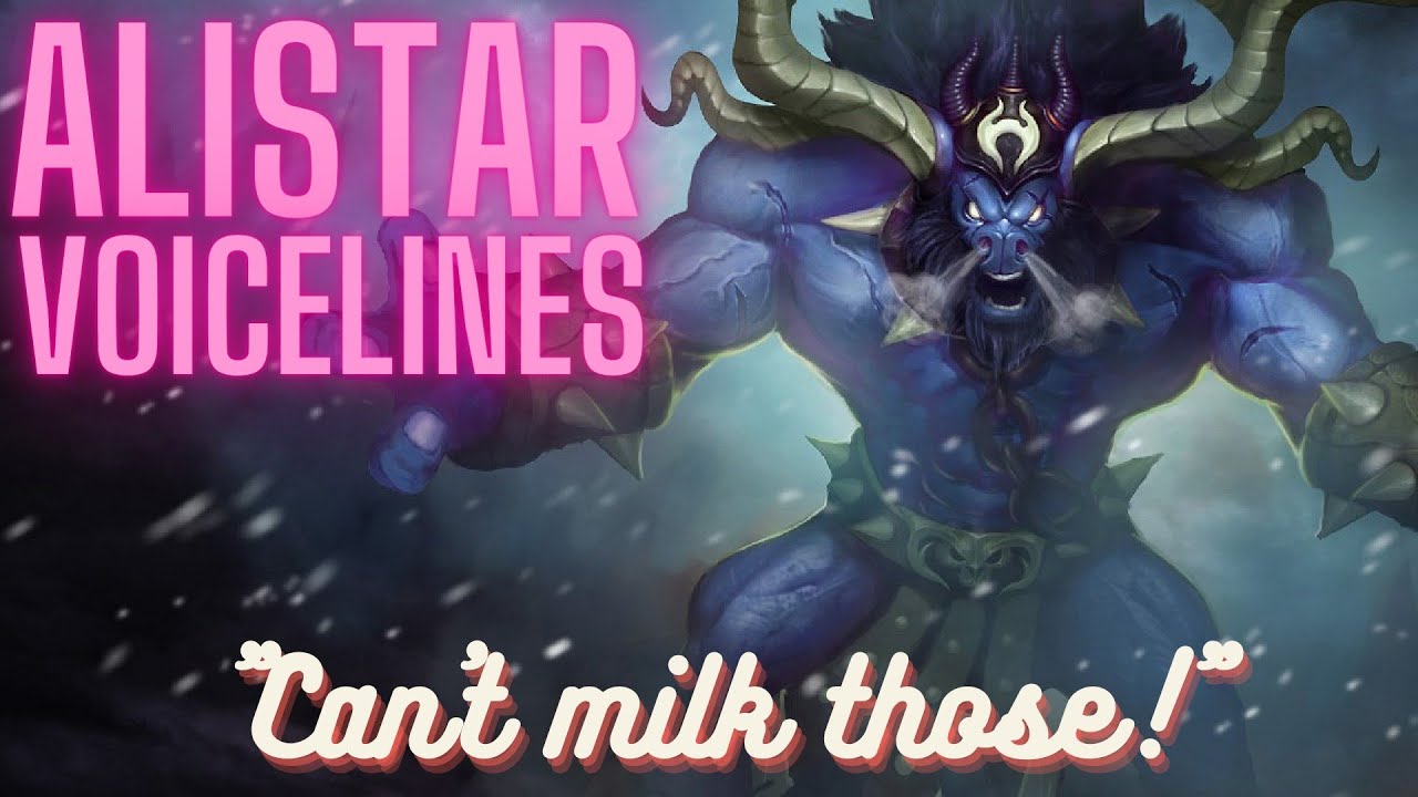 Alistar Voice Lines English Subtitled - League of Legends - YouTube
