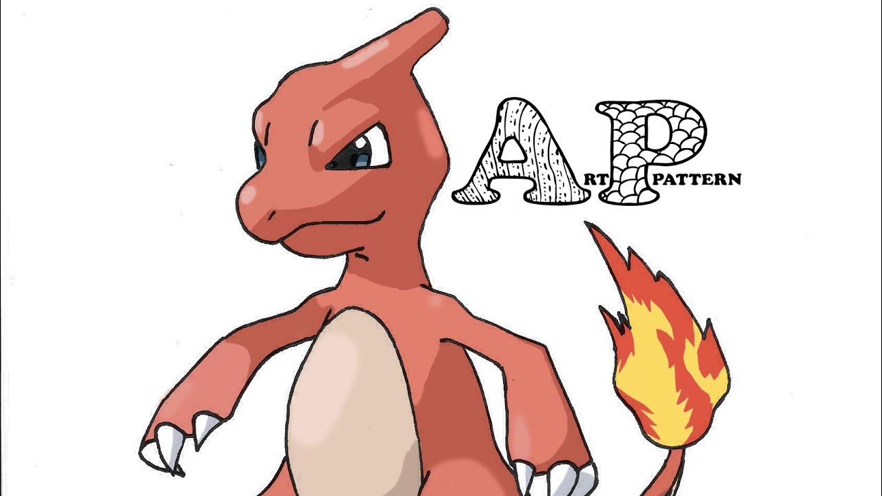 How to Draw Pokemon - Charmeleon 0005 | Art Pattern - YouTube