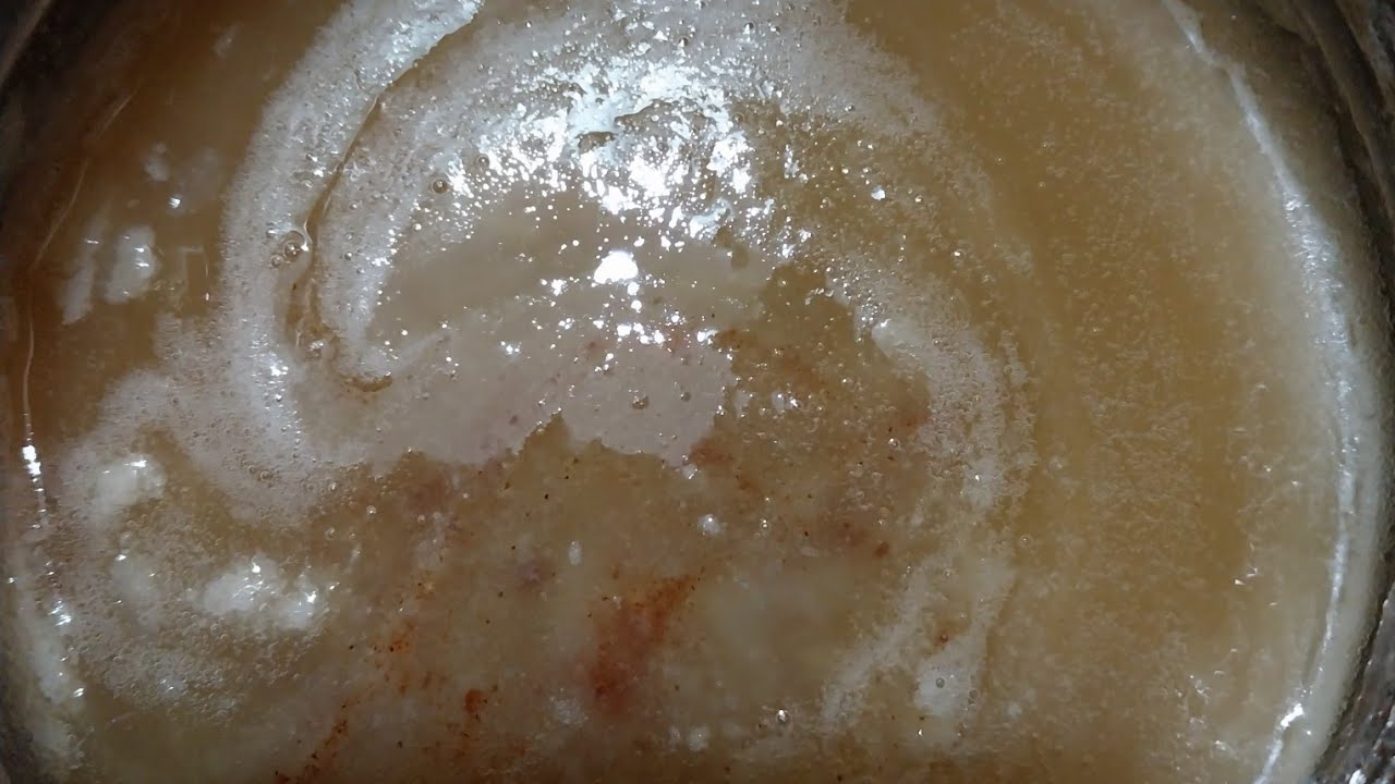 Homemade pure ghee preparation to easy process - YouTube
