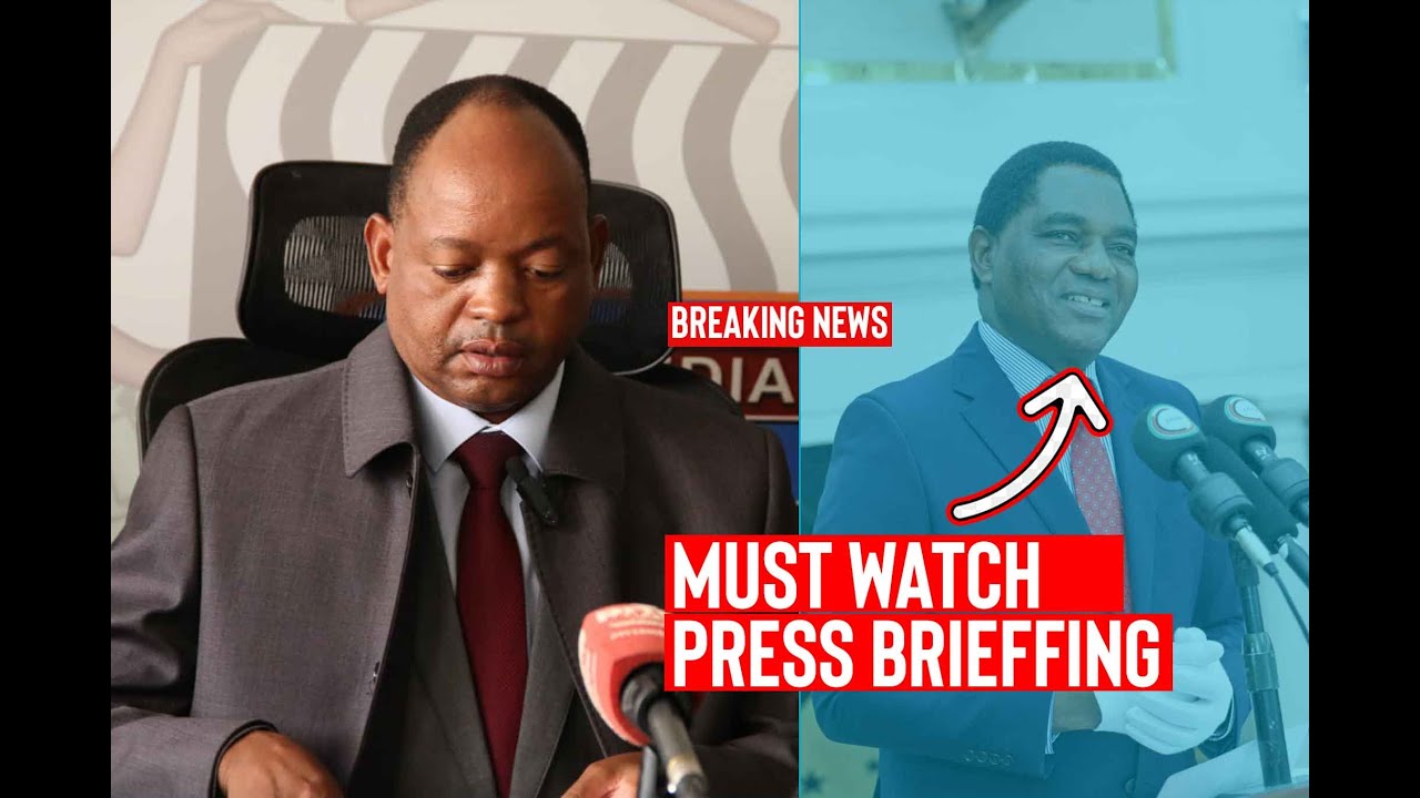 🔴 Minister of Information Hon. Cornelius Mweetwa Addresses the Nation ...