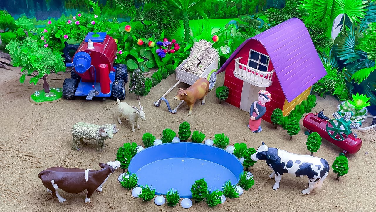 DIY Mini Farm - A Tutorial on Farm House, Water Pump, Water Truck ...