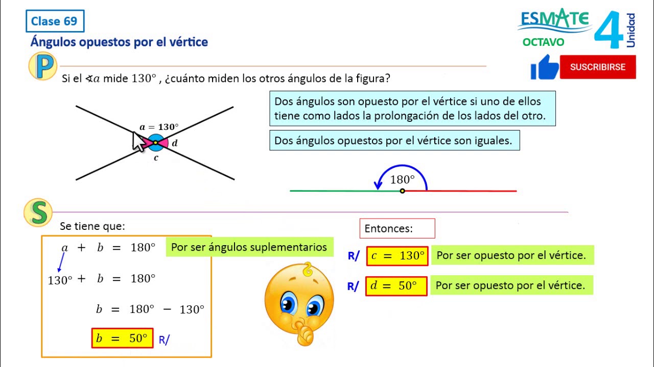 Ángulos Opuestos Por El Vértice Teorema y Ejercicios - Seminario Ángulos Opuestos Por El Vértice Teorema y Ejercicios - Seminario
