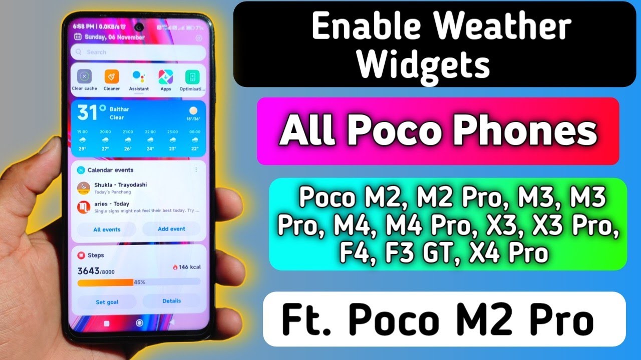 Official Method to Enable Widgets in Any Poco Devices Ft. Poco M2 Pro ...