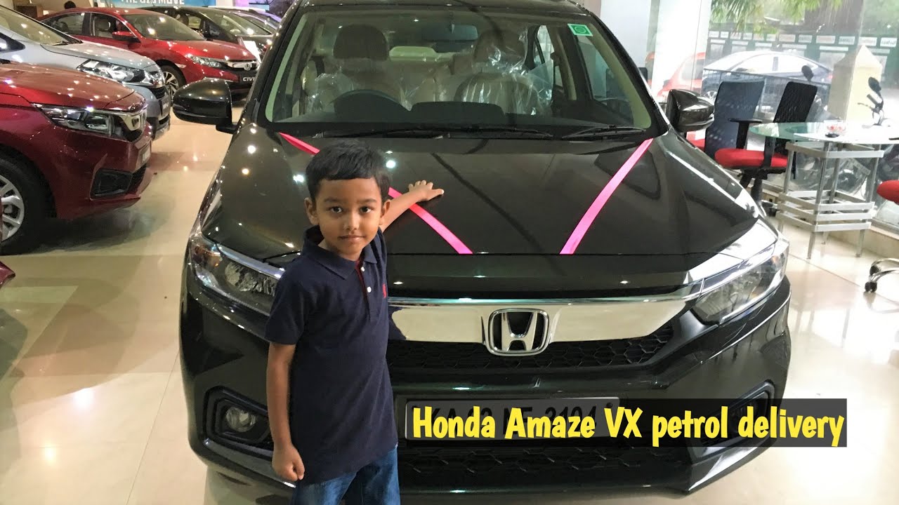 Honda Amaze VX Car taking delivery | Golden Brown Metallic Colour ...