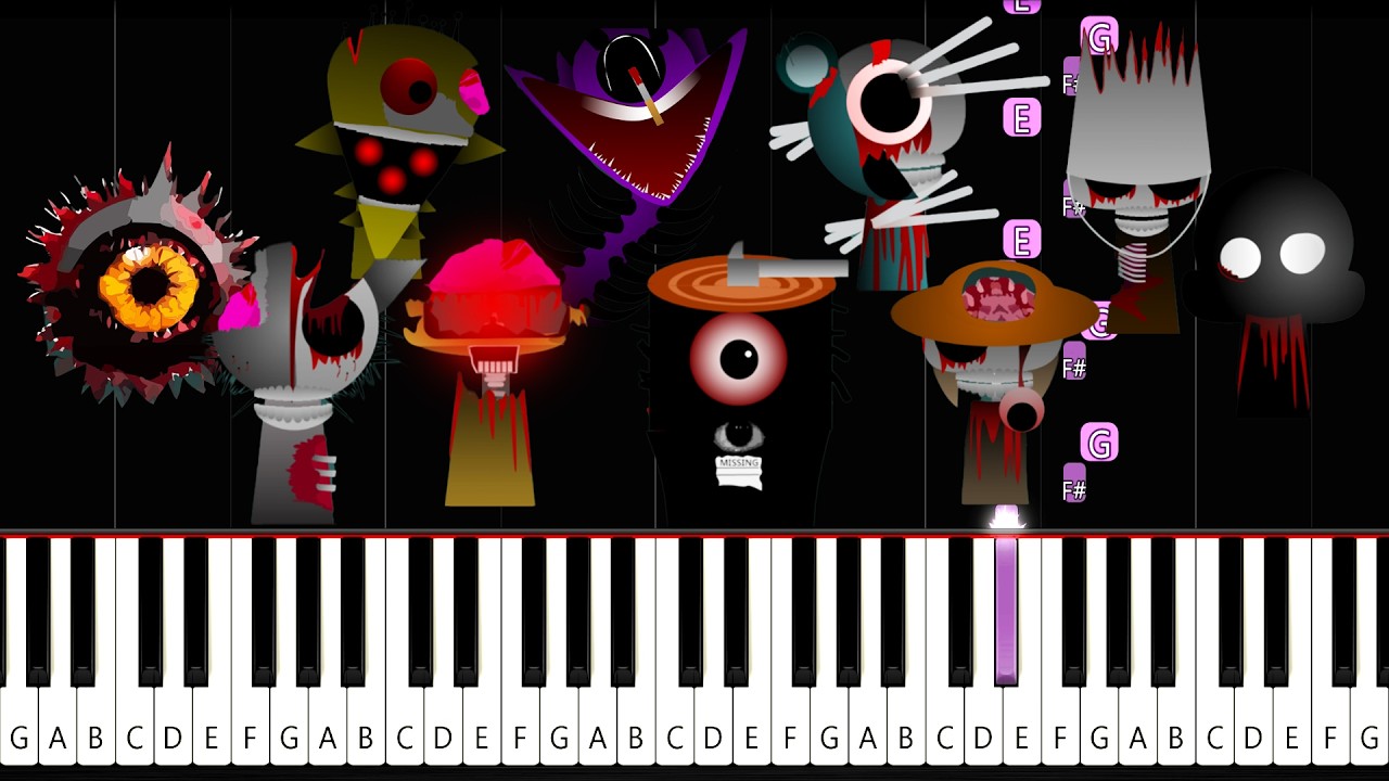 All Incredibox SPRUNKI PHASE 7 Sounds - Piano Tutorial - YouTube