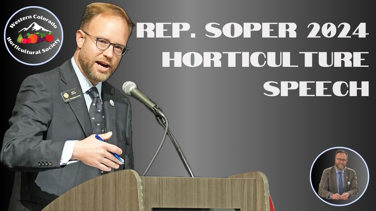 Representative Matt Soper speaks to the Western Colorado Horticultural ...