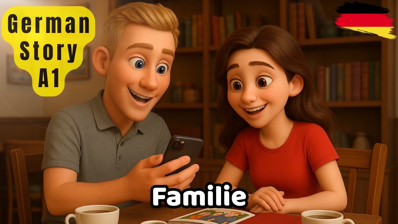 German stories for beginners | German A1 | Familie | family in german ...