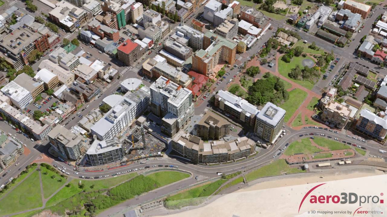 3D city model of Newcastle - Aerometrex - YouTube