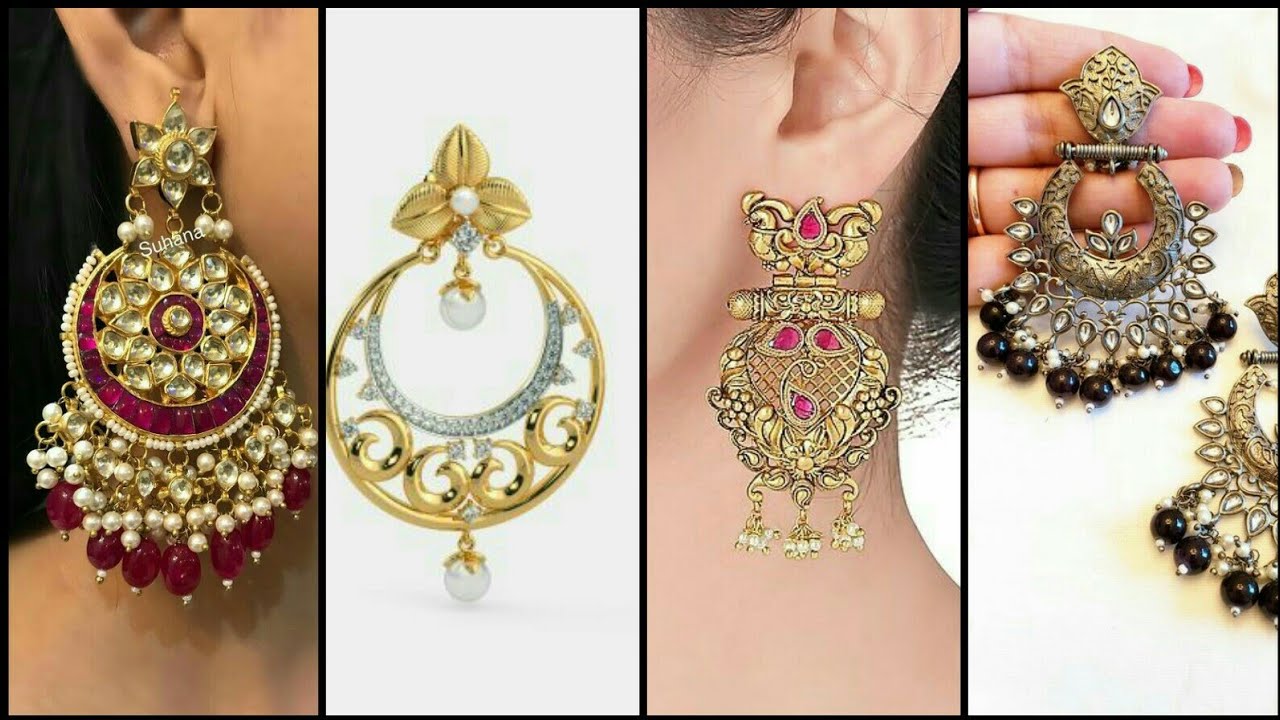 Chand Bali Earrings for Girls || Unique and latest Chand Bali Designs ...