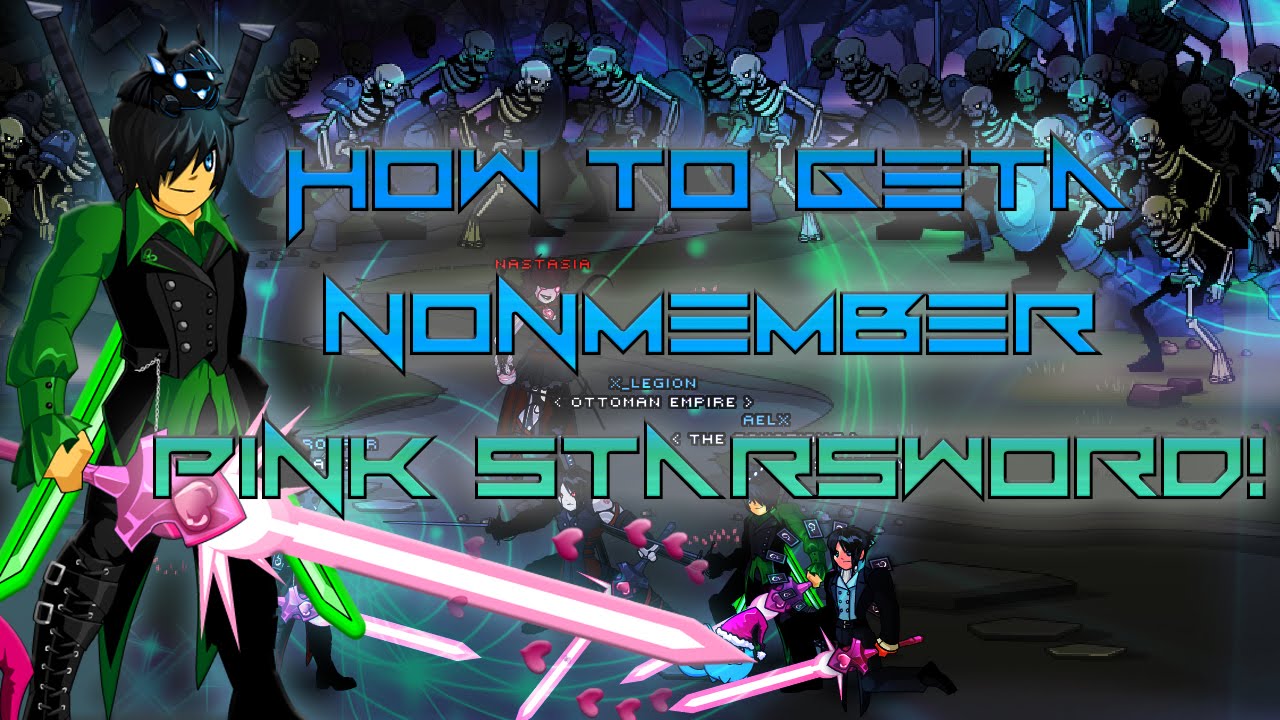 AQW: How to get the Lovely Heart Sabre AC Tagged (PINK STARSWORD ...
