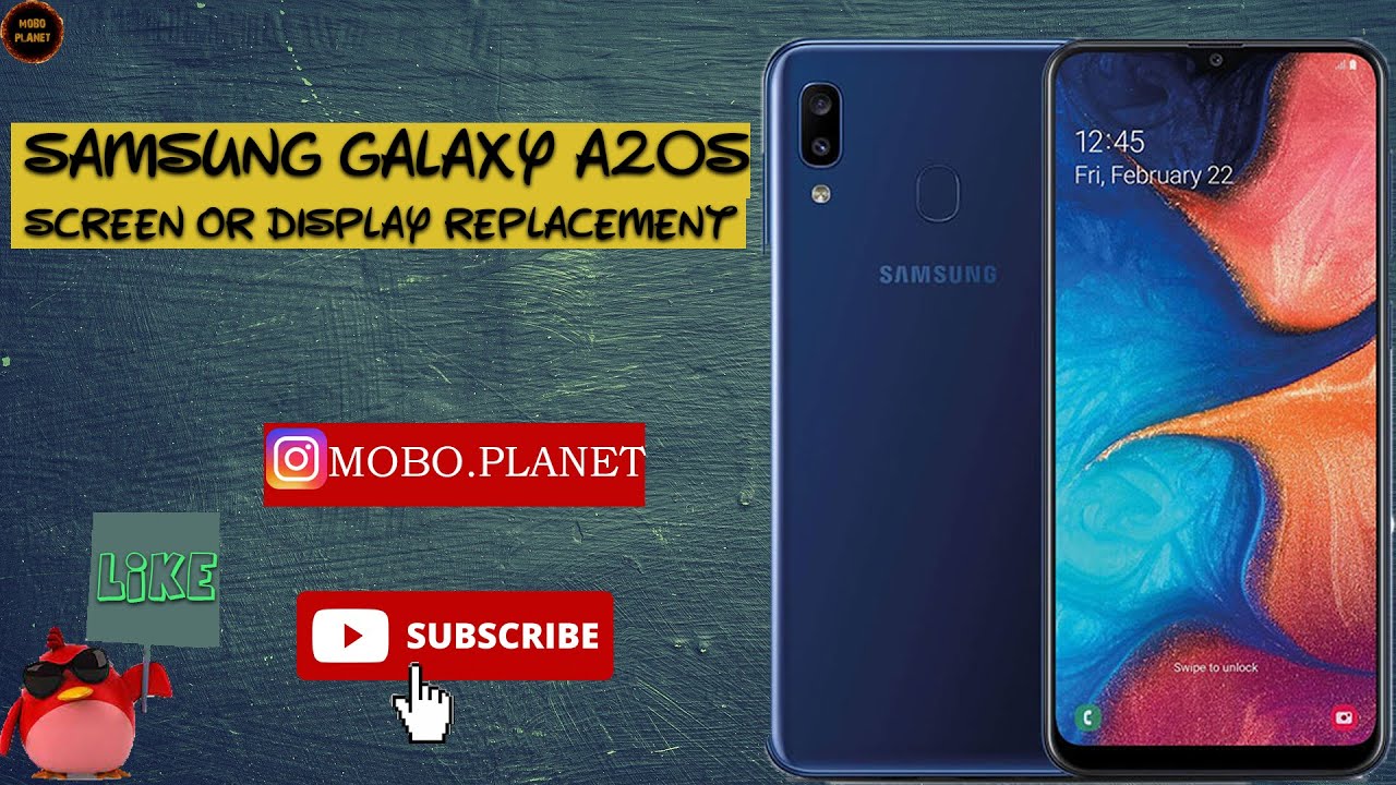 SAMSUNG GALAXY A20S/SCREEN OR DISPLAY REPLACEMENT - YouTube