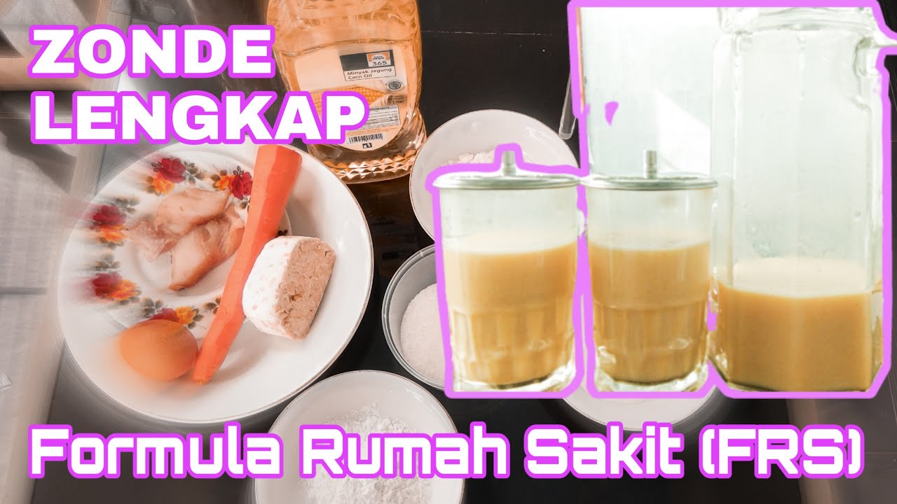 RESEP ZONDE LENGKAP FORMULA RUMAH SAKIT (FRS) - YouTube