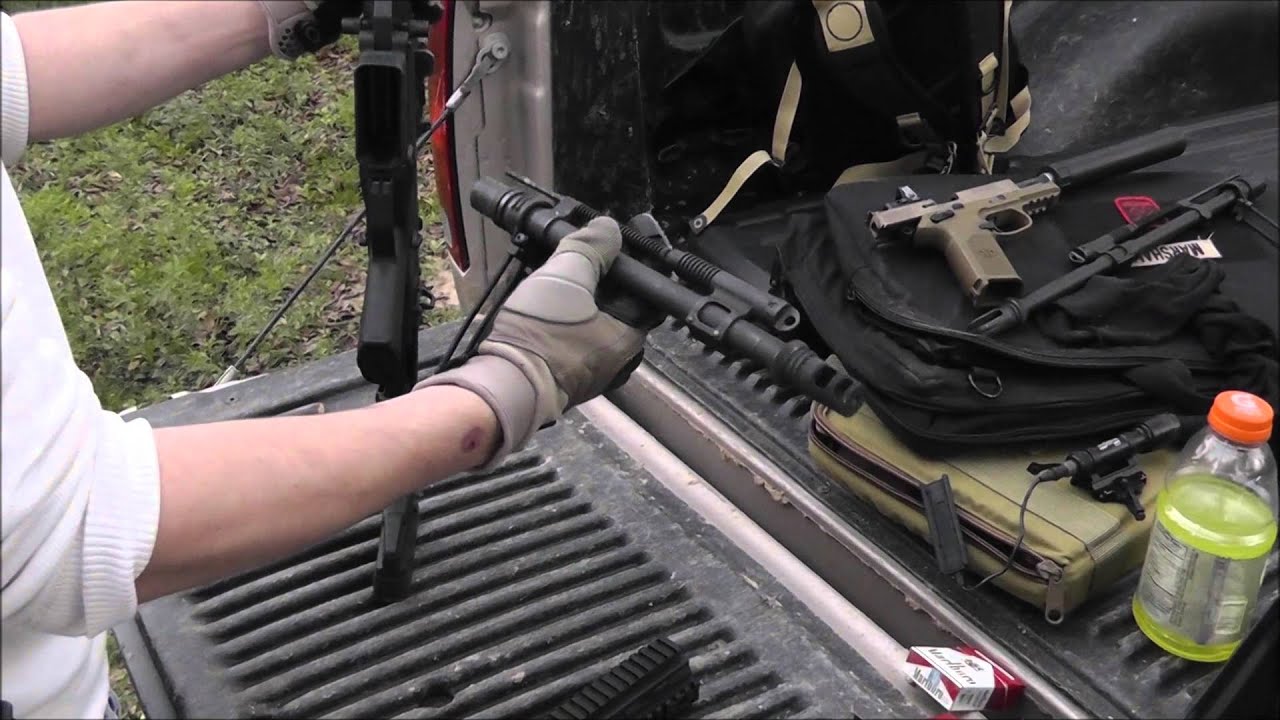 10.5" Barrel ACR Suppressed and Unsuppressed - YouTube