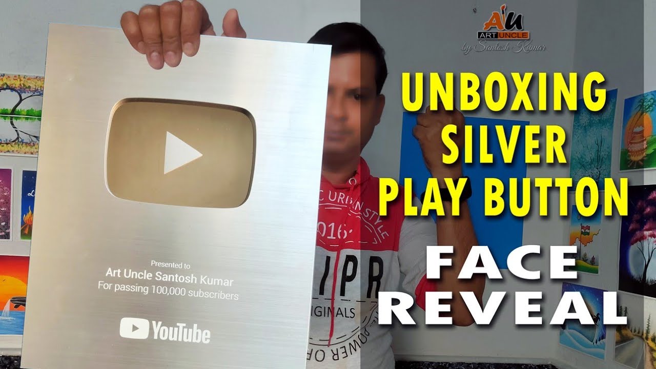Silver play button unboxing & Face reveal! Thank you 😊💗 - YouTube