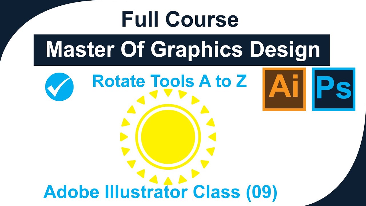 How to use Rotate Tool. How to Learn Graphics Design A to Z Full course ...