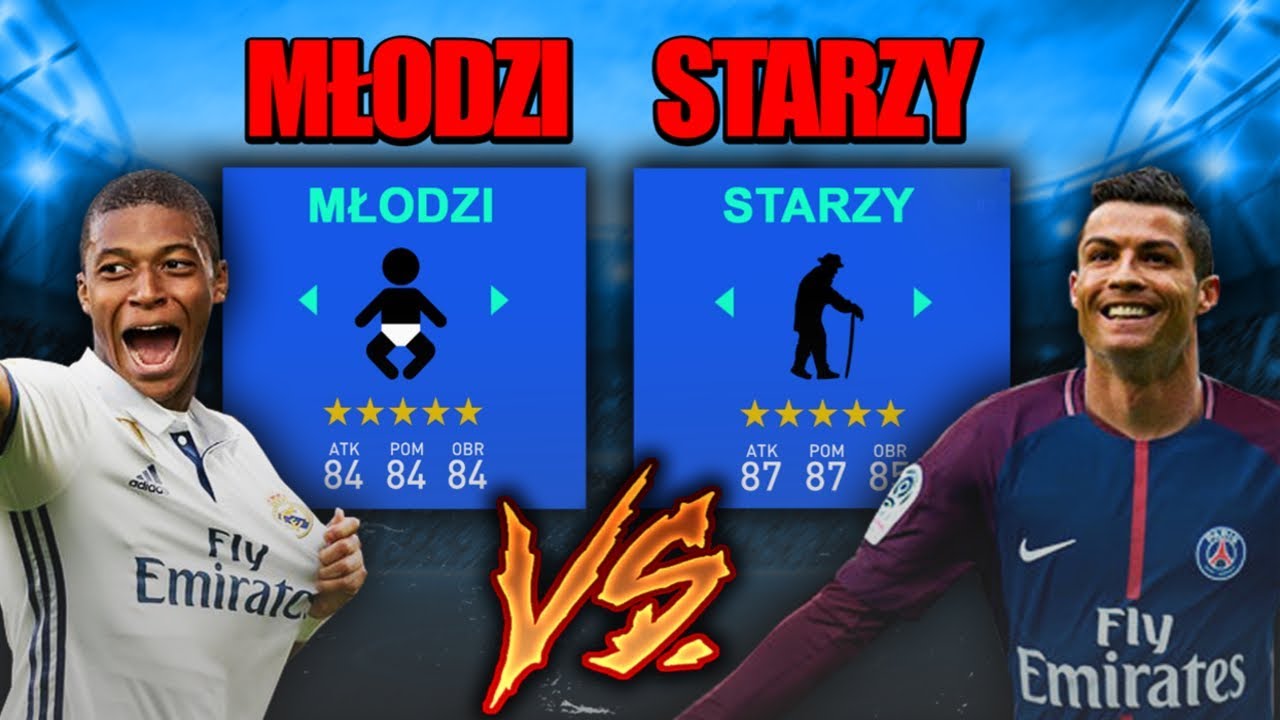 👶 NAJMŁODSZA DRUŻYNA vs 👴 NAJSTARSZA DRUŻYNA | FIFA 19 EKSPERYMENT ...