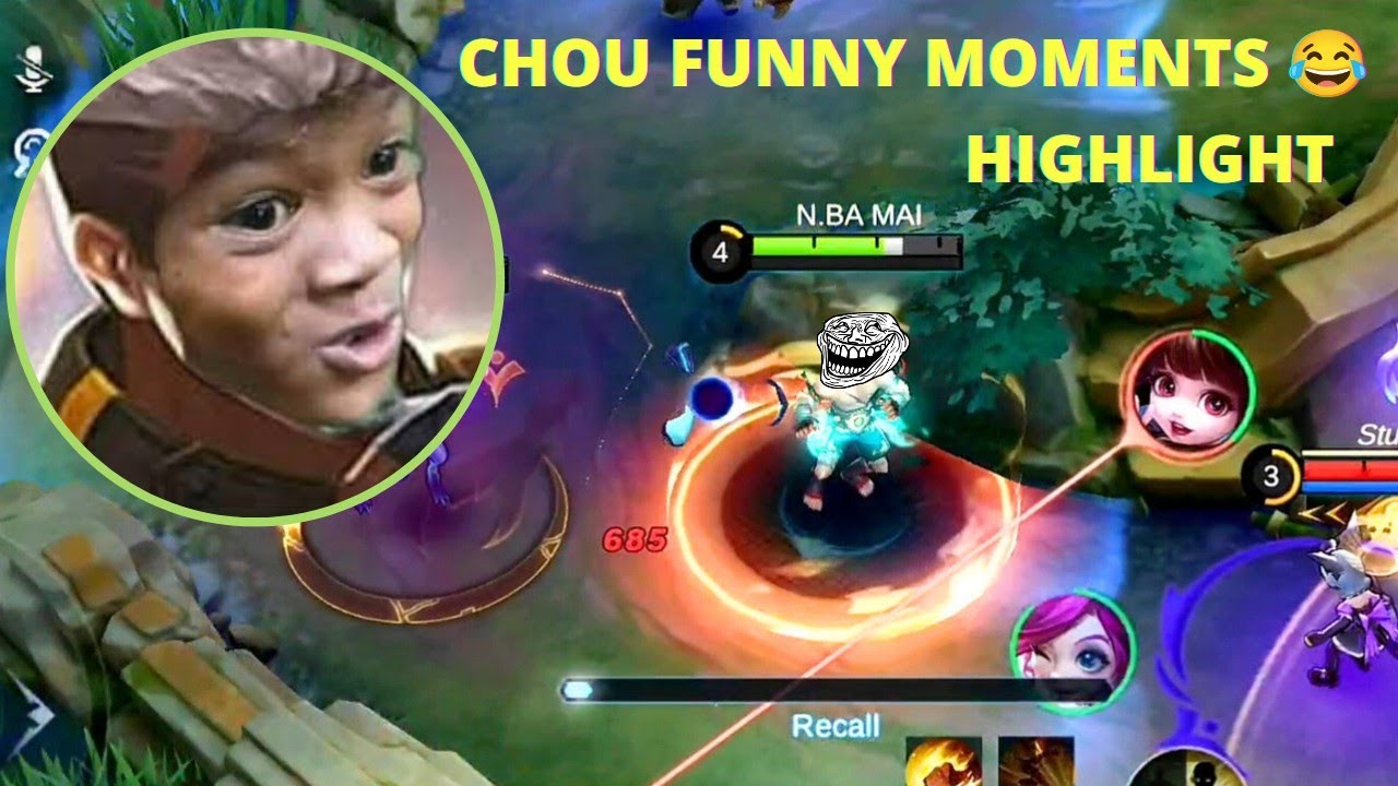 Chou funny moments part 2😂, mlbb funny highlight, Chou ရဲ့ ရယ်စရာအခိုက ...