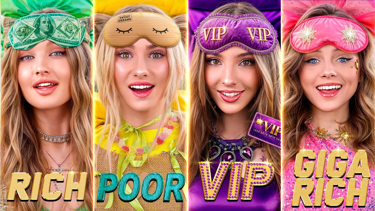 Rich vs Poor vs Giga Rich vs VIP Girl! Who is the Most Luxury Girl ...