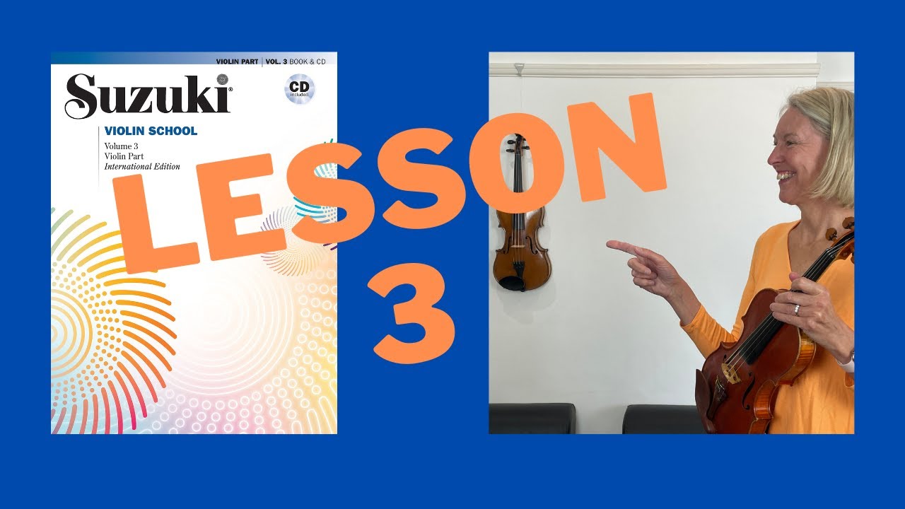 Suzuki Volume 3 Lesson 3: Loud and soft playing on the violin. - YouTube