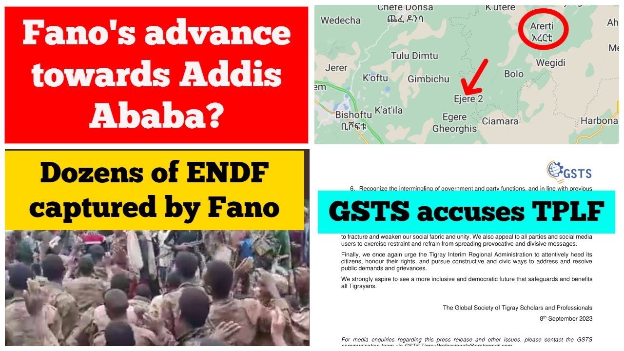 Fano's advance towards Addis Ababa? | Dozens of ENDF captured by Fano ...