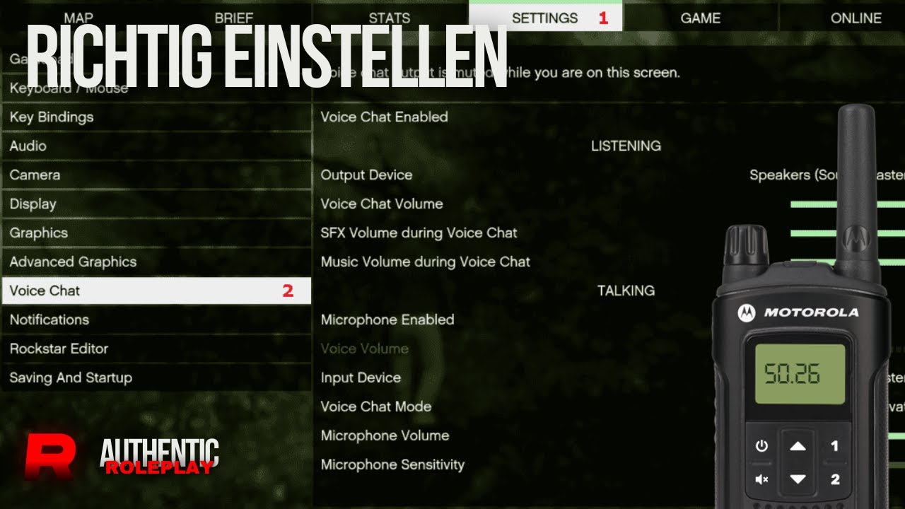 GTA 5 FiveM Ingamevoice richtig einstellen pma voice - Projekt RoleV ...