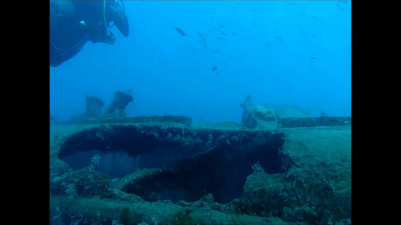 Diving the wreck Paris of Kemer in Turkey , Łukasz Lis - YouTube
