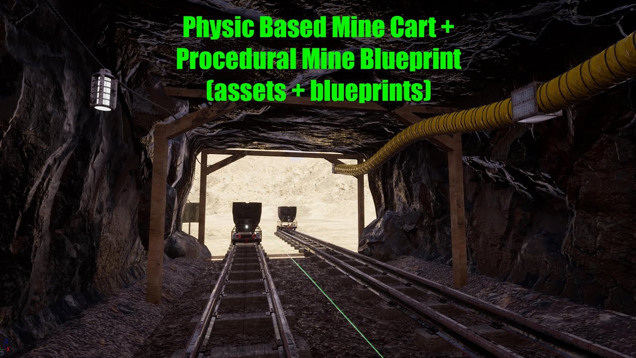 Physic Based Mine Cart + Procedural Mine Blueprint - YouTube