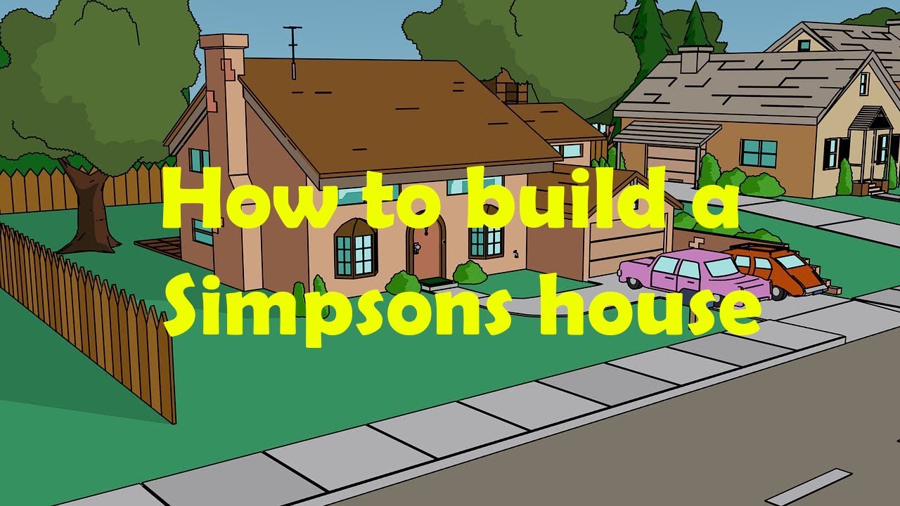 THE SIMPSONS HOUSE / How to Build a Simpsons House in SIMS 4 - YouTube