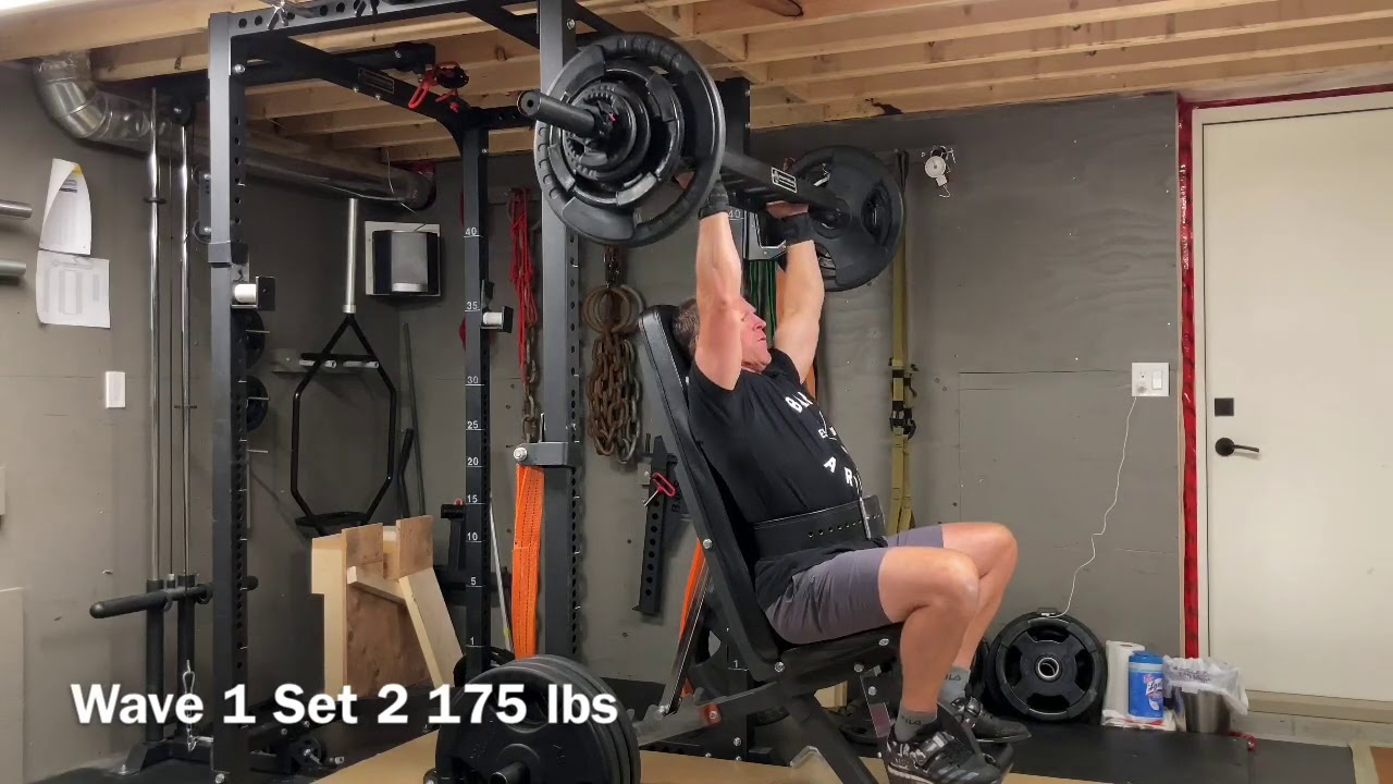 Week 16 Wave Loading Program Day 1 Shoulder Press 321 Wave Set Method ...