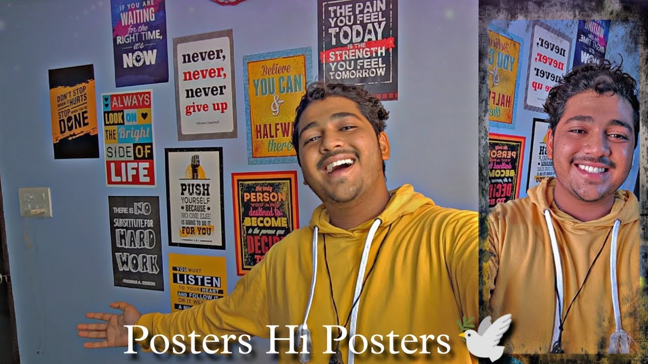 Upgraded My Home wall With these Beautiful Poster || Set of 10 ...