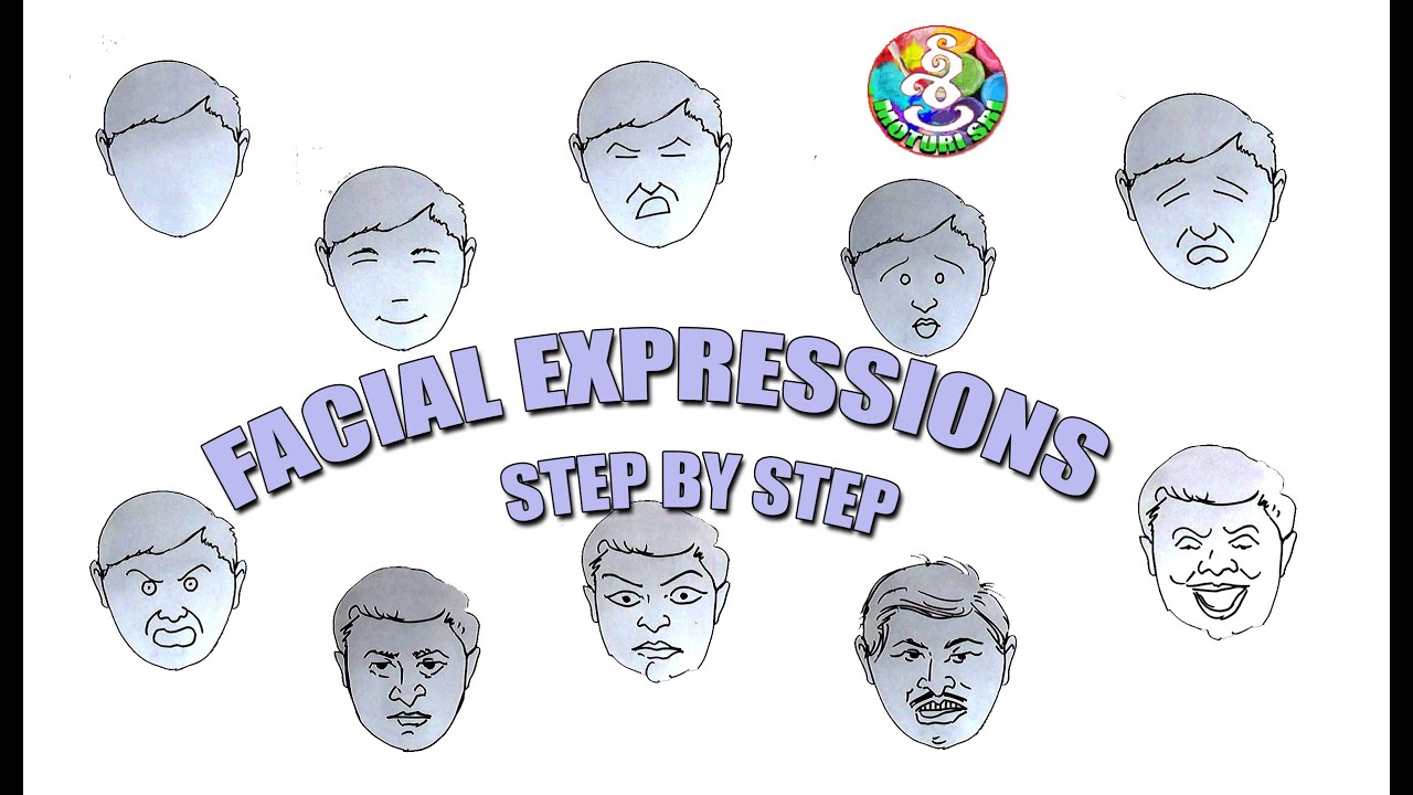 HOW TO DRAW GENUINE FACIAL EXPRESSIONS EASILY || STEP BY STEP DRAWING ...