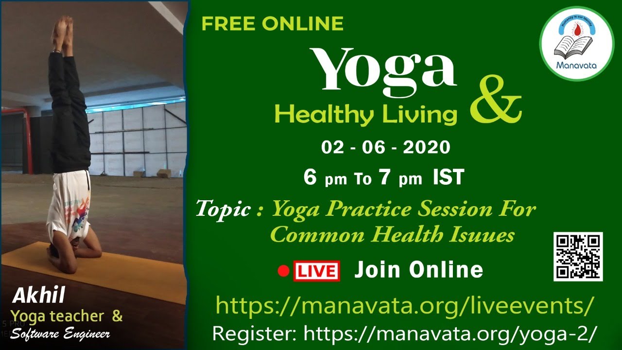 Yoga Practice Session for Common Health Issues by Akhil - YouTube
