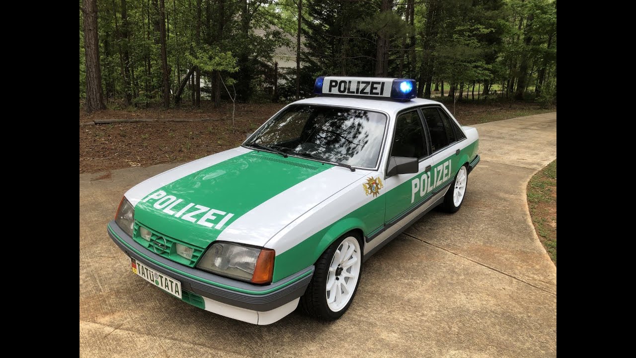 Opel Rekord E2 (1986) German Police Car Walk-around - YouTube