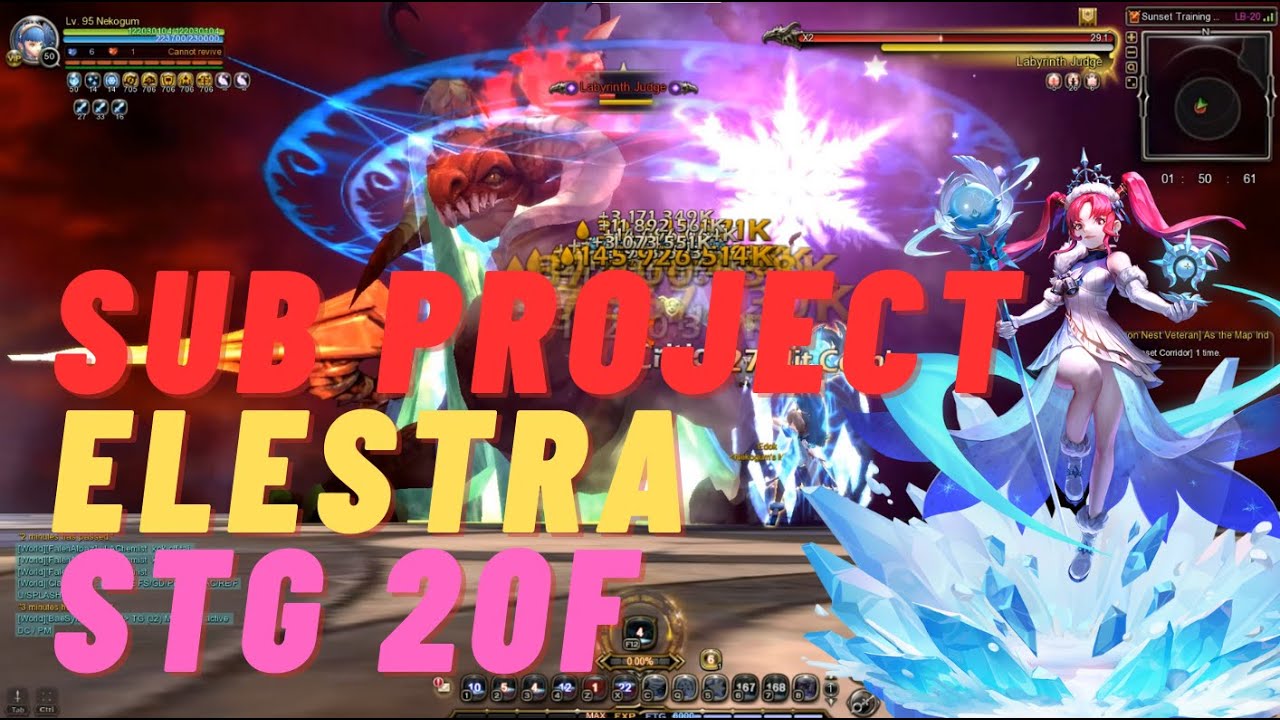 Dragon Nest SEA - STG20 Sub Elestra with Icy shards runes - YouTube