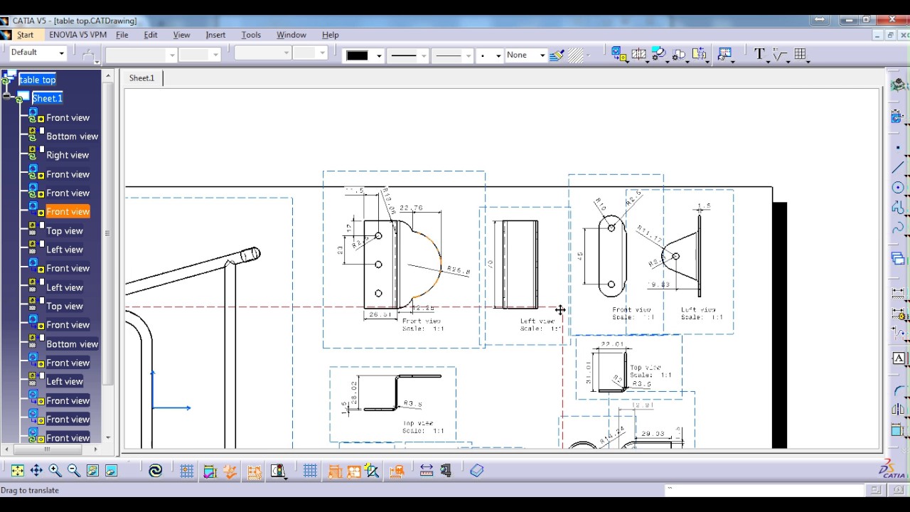 Table Plank Holes|Modeling & Reverse Engineering a Foldable Table in ...