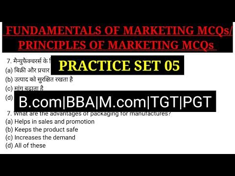 5 Fundamentals of Marketing MCQ | Principles of Marketing mcq | Marketing MCQ @commercestudyzone ...