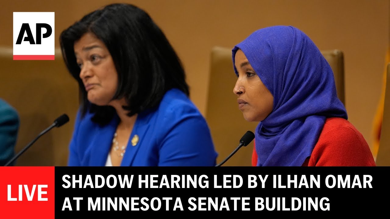 LIVE: Shadow hearing led by Ilhan Omar at Minnesota Senate Building ...