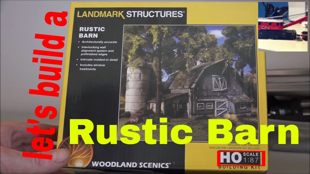 Woodland Scenics Rustic Barn kit, By Landmark Structures - YouTube