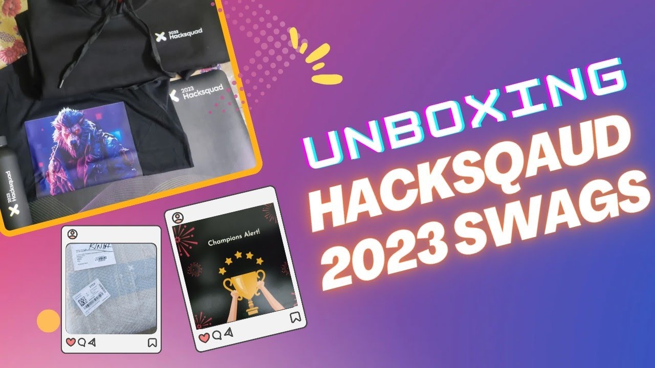 HACKSQUAD 2023 SWAGS UNBOXING - YouTube