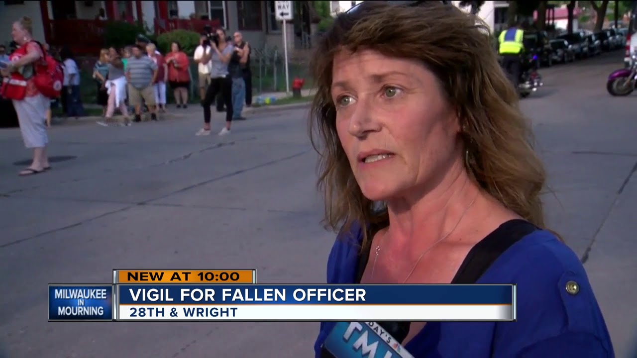 Community gathers at vigil for fallen MPD officer Michael Michalski ...