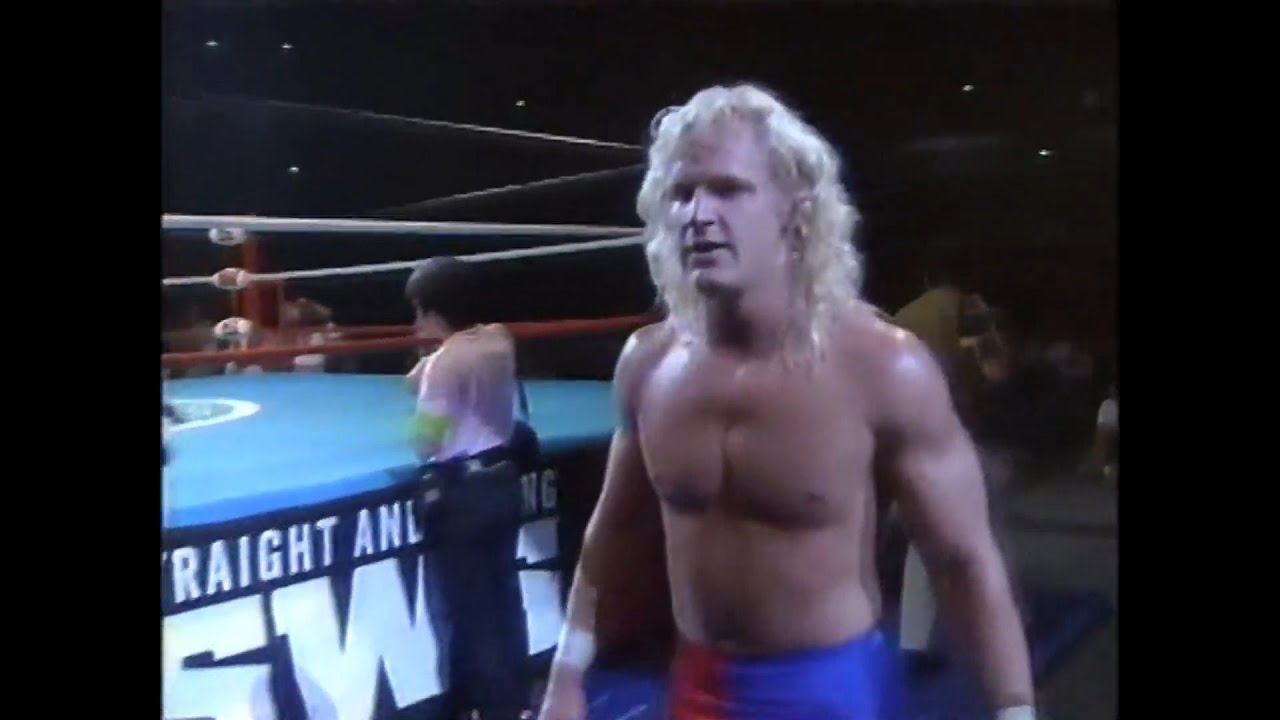 Jeff Jarrett vs. Naoki Sano (joined in progress) SWS Japan 1990 - YouTube