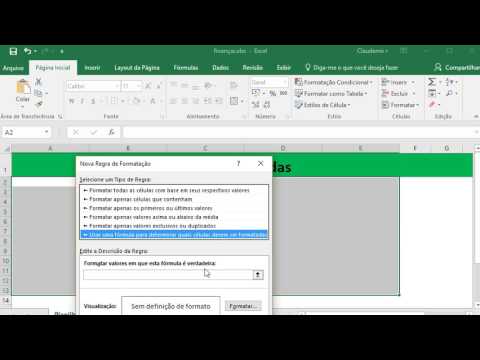 Como criar linha zebrada no Excel - Inscreva-se no Canal - YouTube