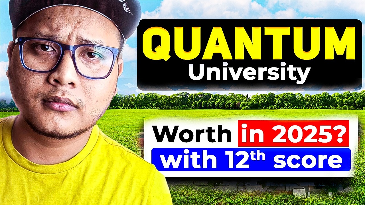 Quantum University for BTech CSE🔥Low Fees + 12th Score | Worth It in 2025? | Honest Review ...