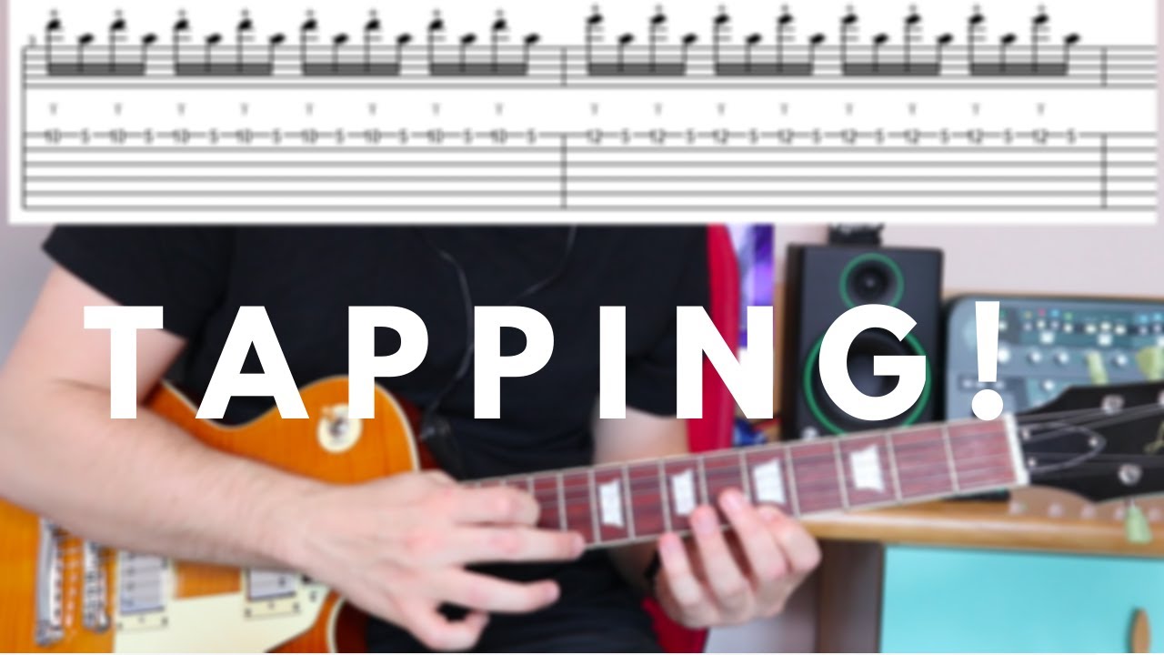 TAPPING FOR BEGINNERS | 3 EASY LEVELS of TAPPING in Am (with TAB) - YouTube