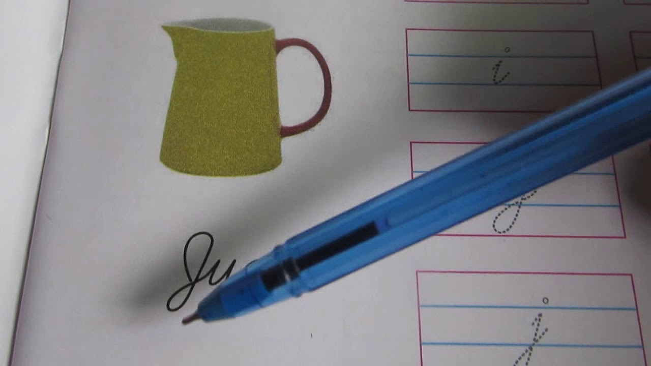 Agape English School UKG Cursive Words 12 - YouTube