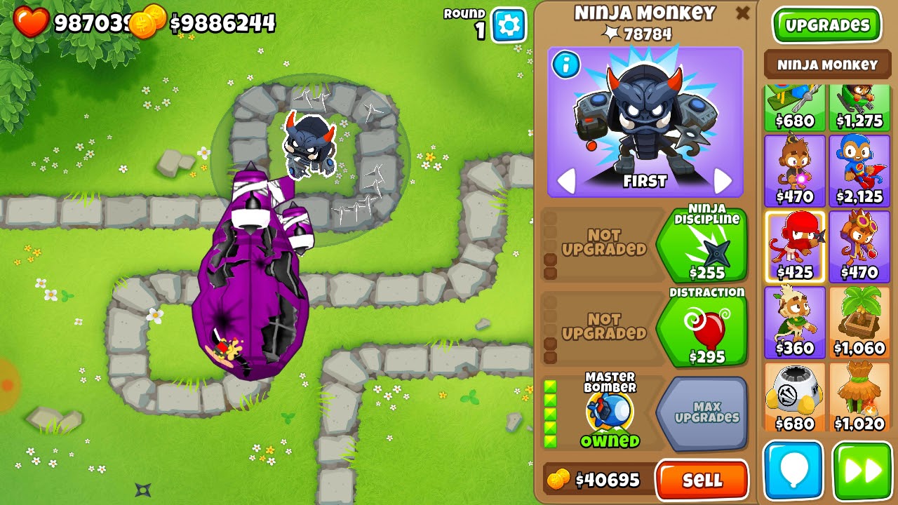 BTD6- 5th tier upgrade- Master Bomber - YouTube