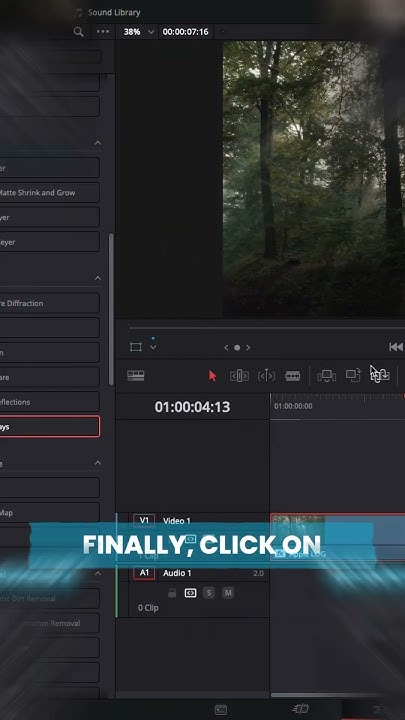 How to Add Light Rays in DaVinci Resolve #davinciresolve - YouTube
