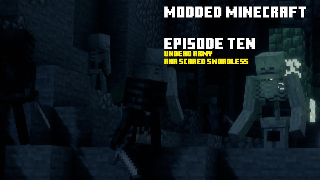 1 Hour of Modded Minecraft - Undead Army (AKA SCARED SWORDLESS) (Create ...
