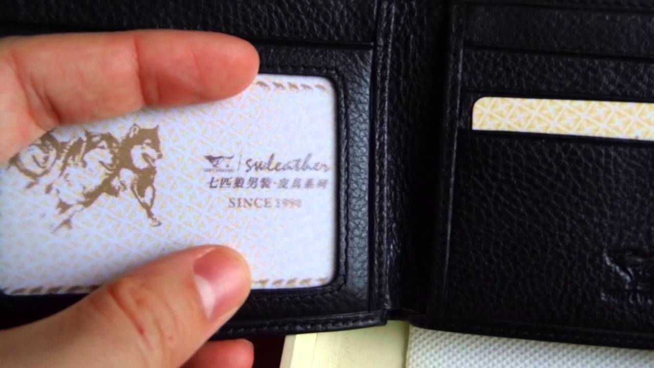 SEPTWOLVES Cow Leather Purse Soft Leather Man's Wallet Assorted Style ...